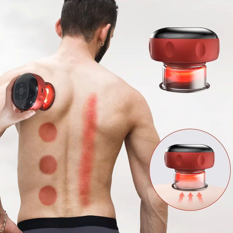 Body Scraping Massage Smart Electric Vacuum Cupping Heating Suction Cu ...
