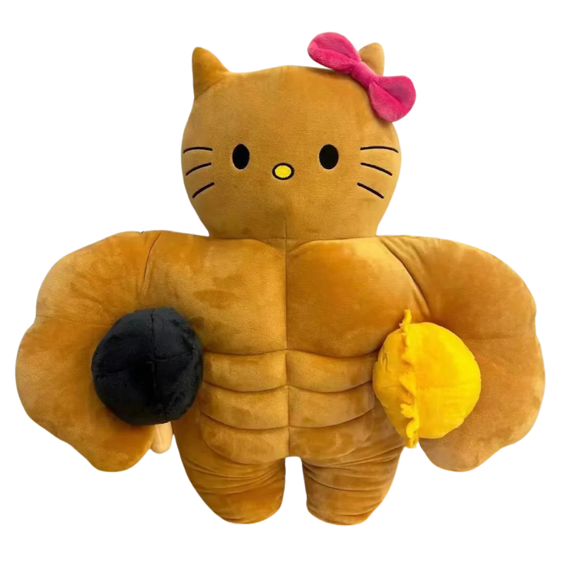 Creative And Quirky Abdominal Muscle Kitty Plush Toy Doll Cute Cartoon ...