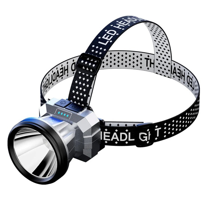 Powerful LED Headlamp TYPE-C Rechargeable Headlights Night Working Eme ...
