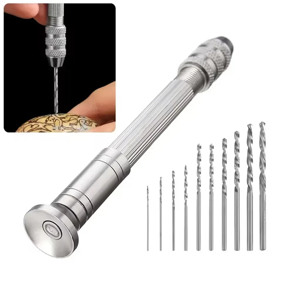 0.8-3.0mm Mini Hand Drill Woodworking Tools Drilling Rotary Tool Manua ...