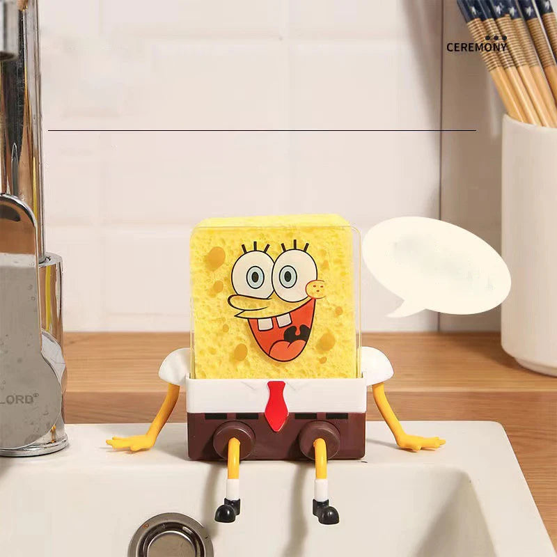 SpongeBob SquarePants Dish Washing Brush Sponge Kitchen Supplies Drain ...