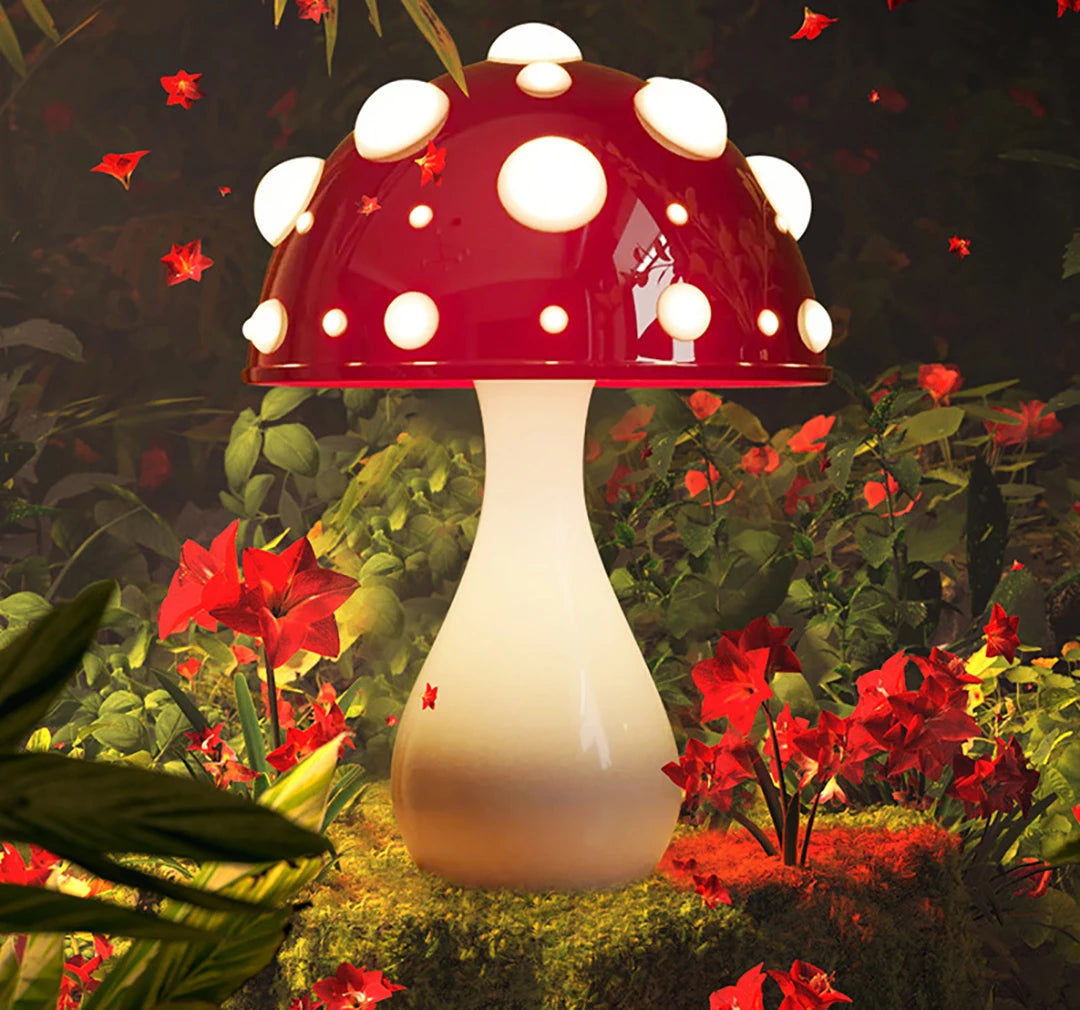 Shiitake Mushroom Desk Light Amanita Mushroom Lamp with LED G9 Tricolo ...