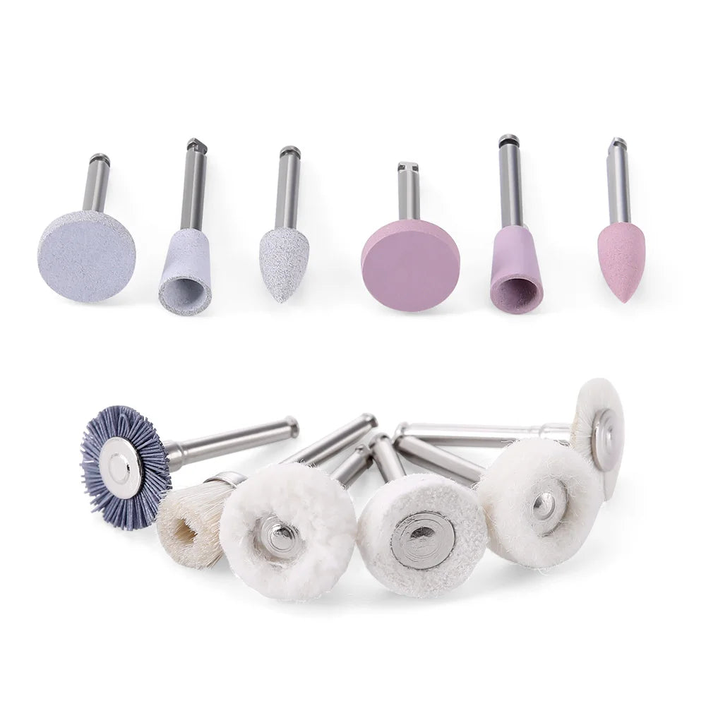 AZDENT Dental 12pcs/box Polisher Kit For Low-Speed Handpiece Dentist C ...