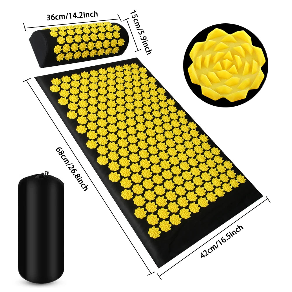 Pranamat Eco Lotus Spike Mat Acupuncture Massage Cushion Kuznetsov's A ...