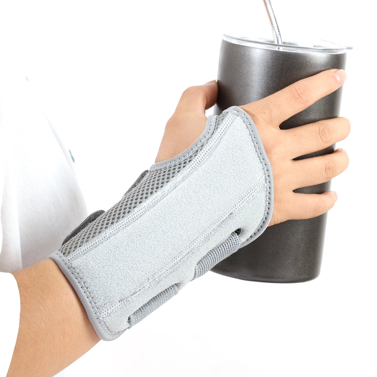Finger Joint Pain Tendon Sheath Adjustable Dual Strap Wrist Guard with ...