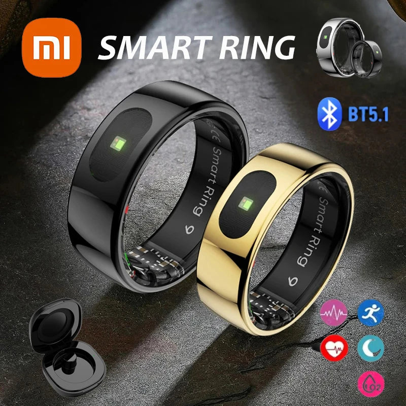 Xiaomi Smart Ring Bluetooth Health Monitor Heart Rate Blood Oxygen Sle ...