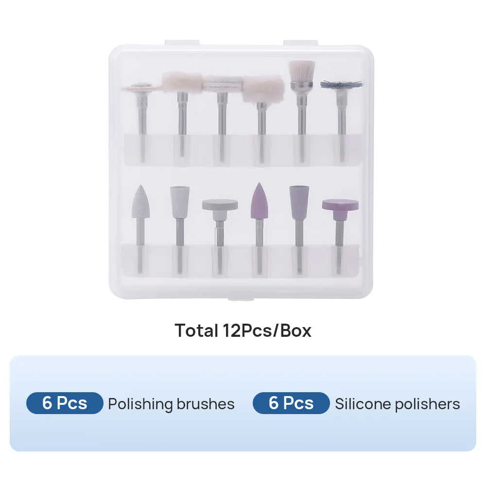 AZDENT Dental 12pcs/box Polisher Kit For Low-Speed Handpiece Dentist C ...