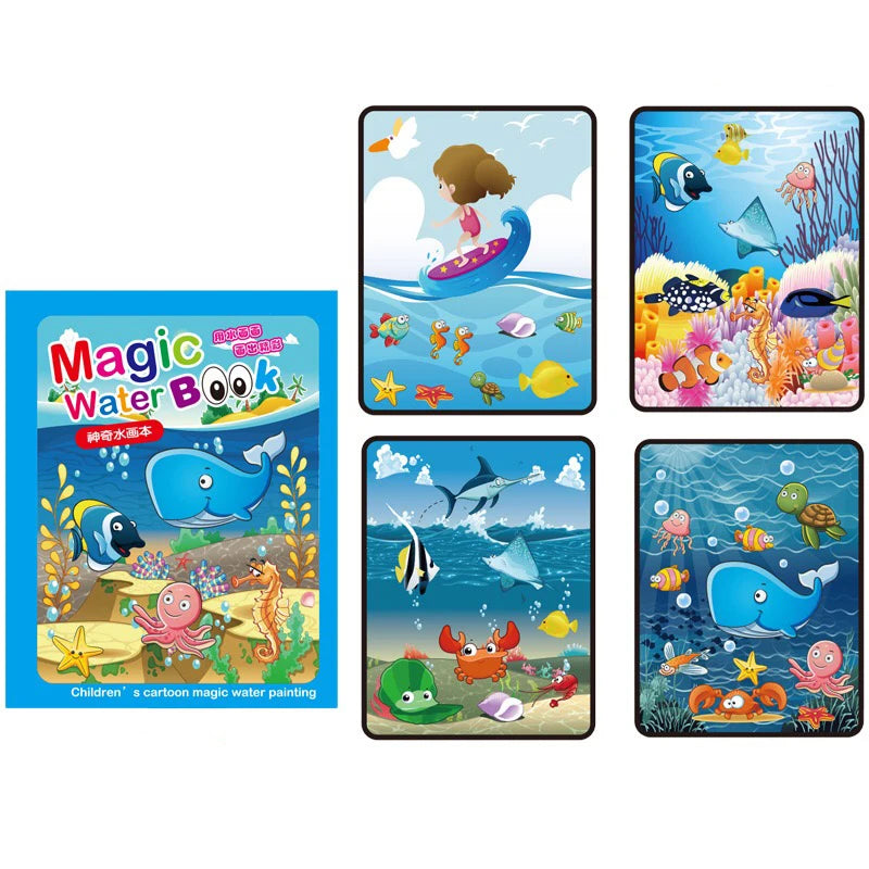 Kids Magic Water Drawing Books Coloring Books Painting Toys for Kids B ...