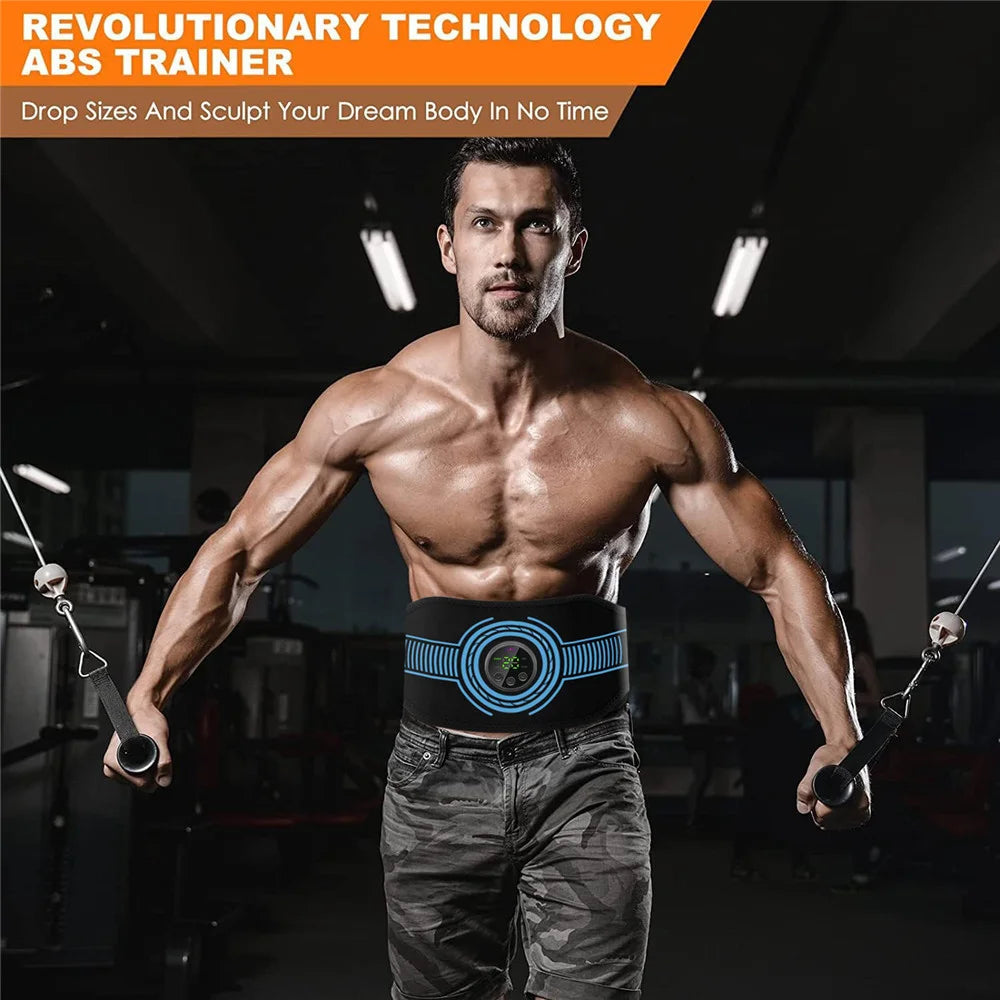 EMS Belt Massage Set Abdominal Fitness Device Intelligent Belt Full Bo ...