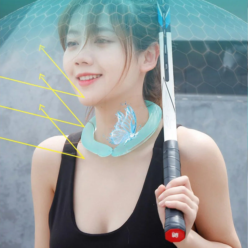 Summer Pcm Neck Cooling Wrap Protect Neck Cold Gel Ice Pack Gel Cool B ...