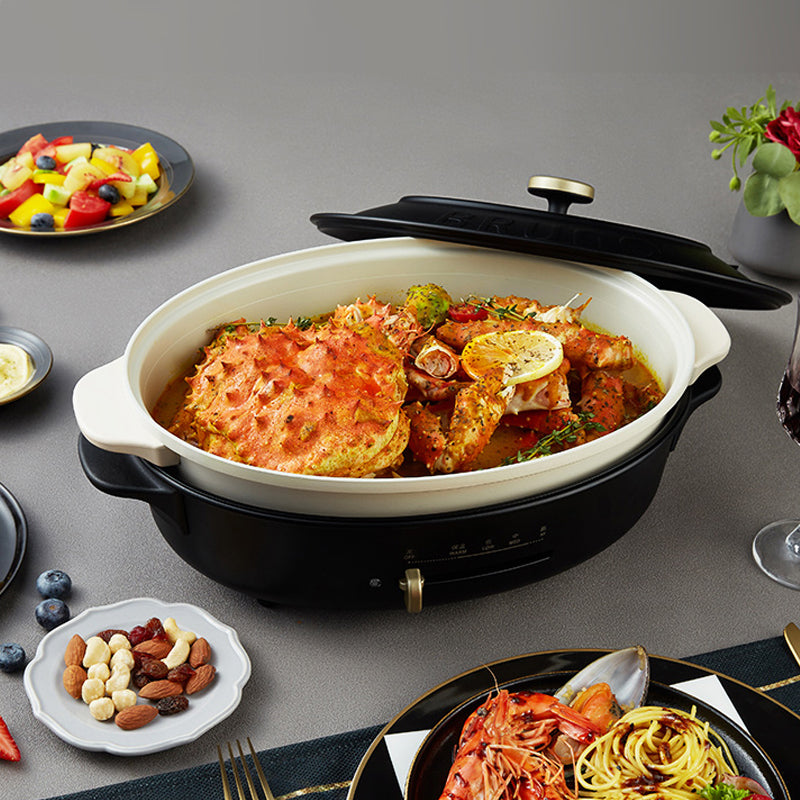 Bruno BOE053 Japanese multi-function cooking pot oval light home ...