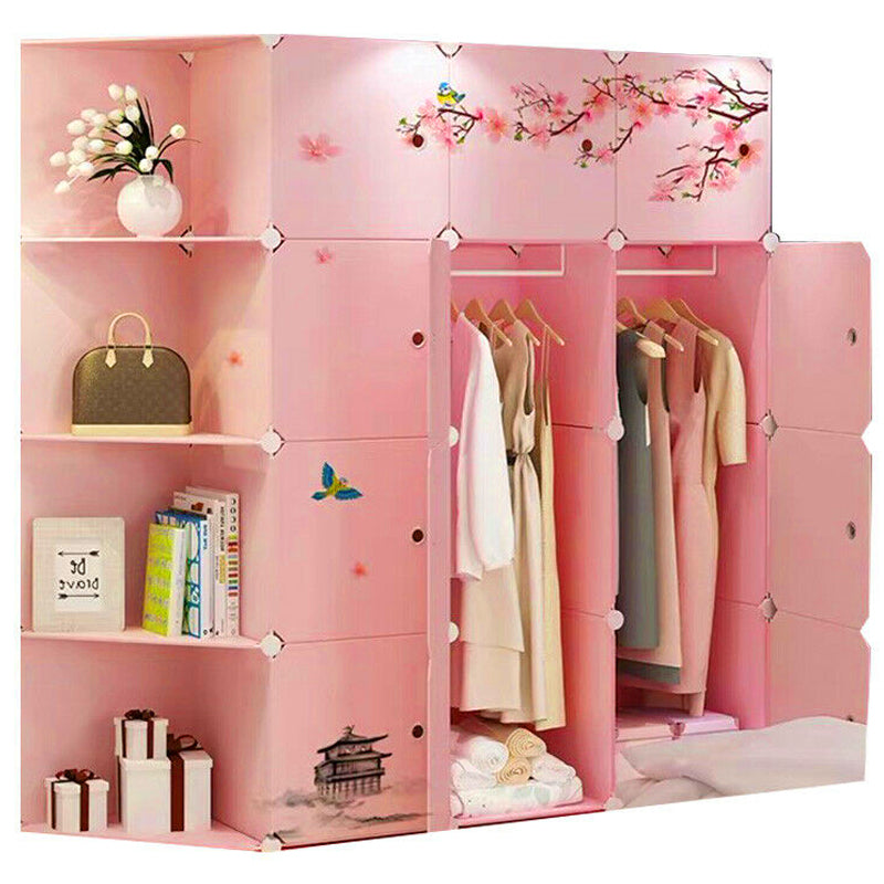 Modern Simple Folding Wardrobe Bedroom Clothes Fabric Assembly Storage ...