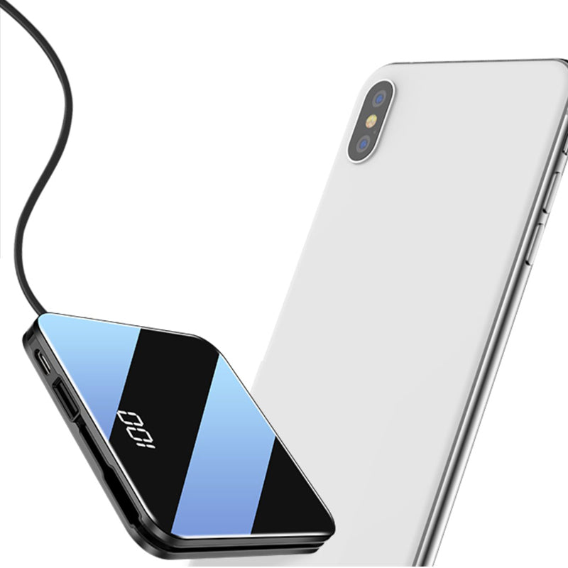 MIRROR SCREEN POWER BANK 20000MAH ULTRA-THIN PORTABLE MOBILE CHARGE ...