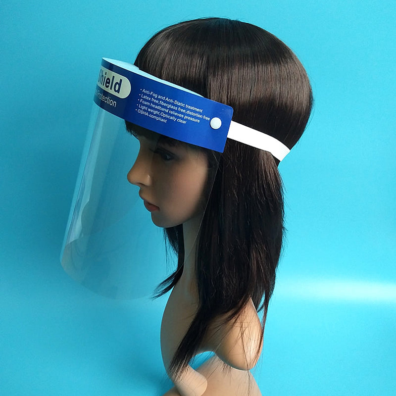 Head-mounted Face Shield Isolation Protective Anti-fog Transparent Fac ...