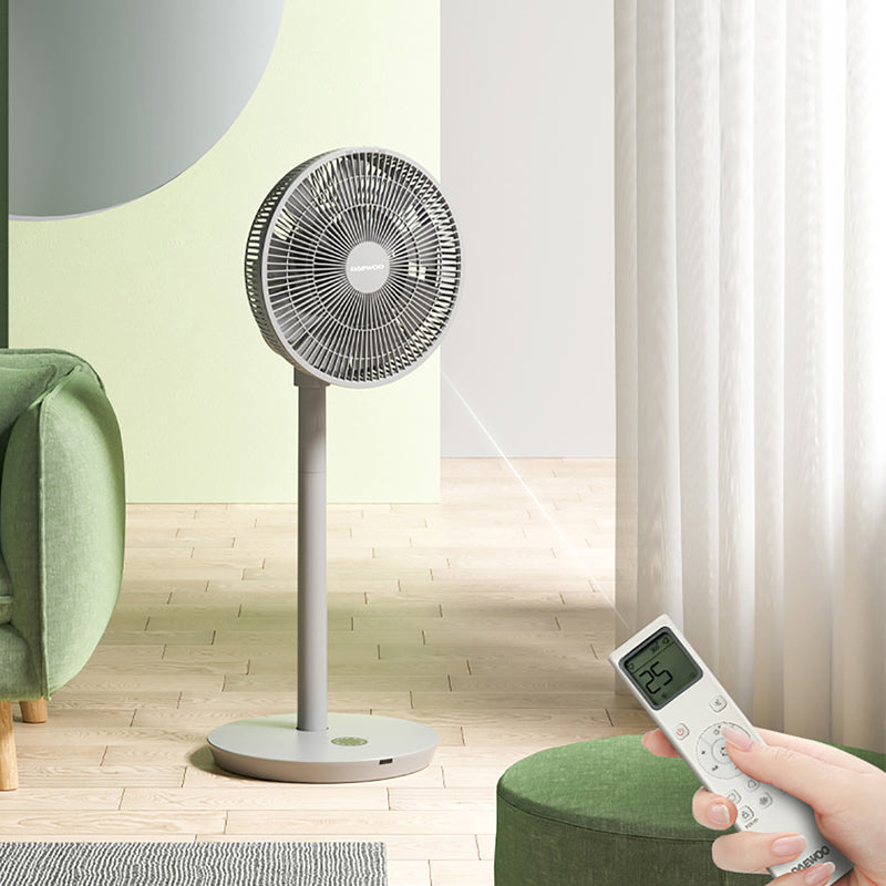 Electric Floor Fan Vertical Low Noise Air Remote Control Inverter DAEW ...