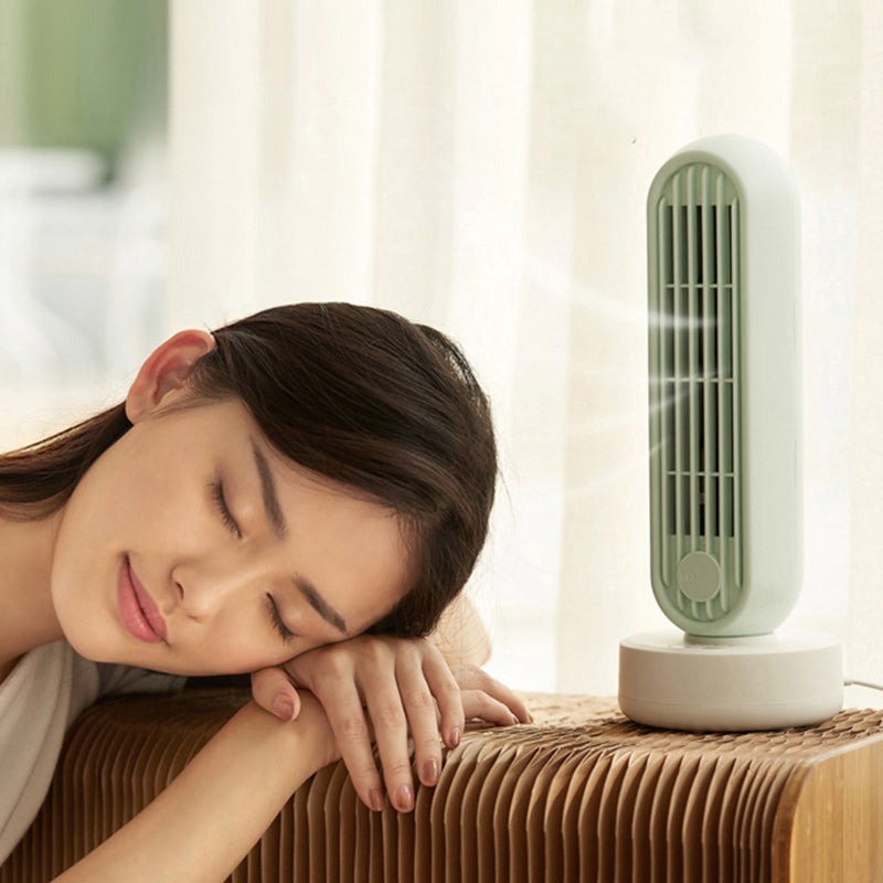 USB Low Noise Tower Fan Bladeless Remote Sleep Mode Timer Portable ...