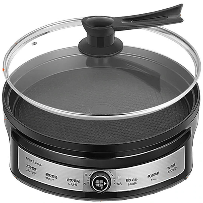 Pancake Fry Pan Electric Deep Fry Non-stick Grill Frying ROYALSTAR RSD ...