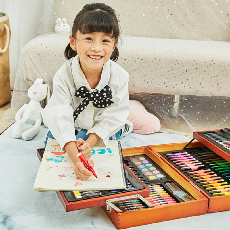 Double-layer Wooden Magic Box Set Children Color Painting Art Birthday ...