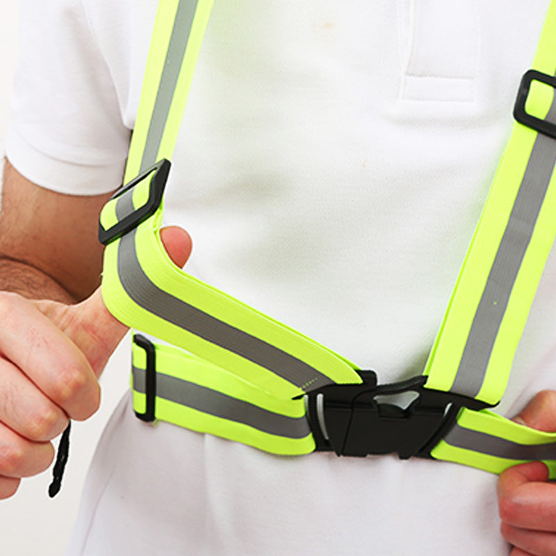 Cycling Jacket Band Walking Neon Green Belt Running Reflective Safety ...
