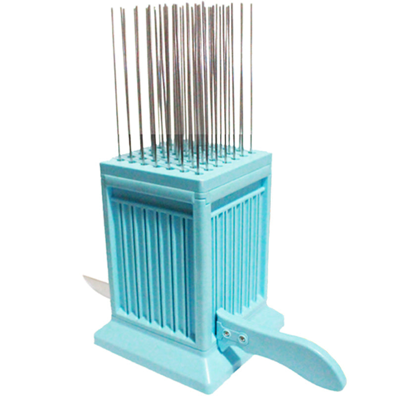 Detachable Meat Piercing Barbecue Skewer Cut Meat BBQ Round Steel Stic ...