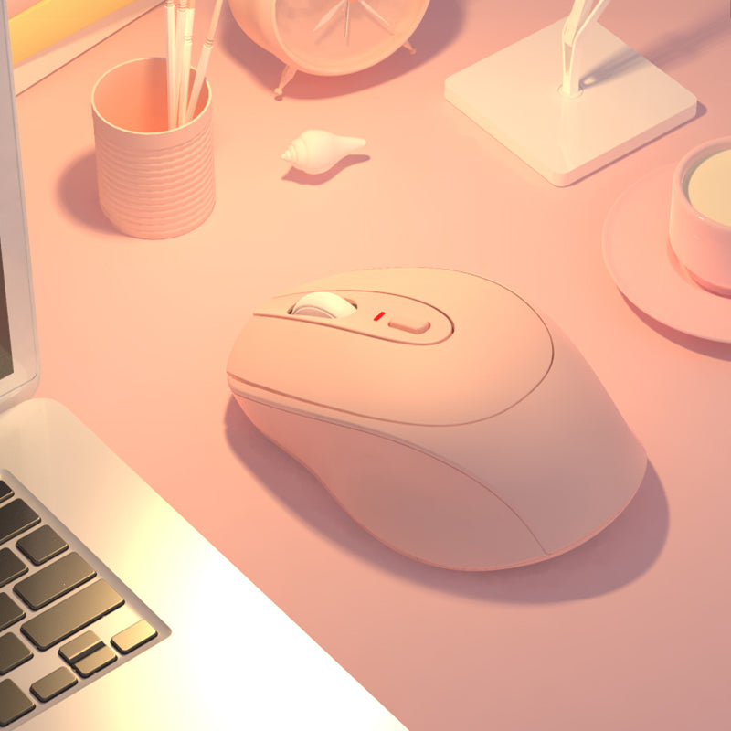 Portable Morandi Wireless Mouse Anti-slip Dual Mode Bluetooth Charging ...