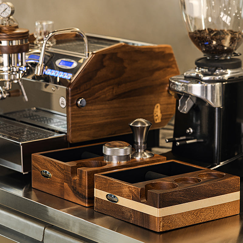 Solid Wood Slag Box Coffee Machine Bar Knock Handle Bracket Powder Sea ...