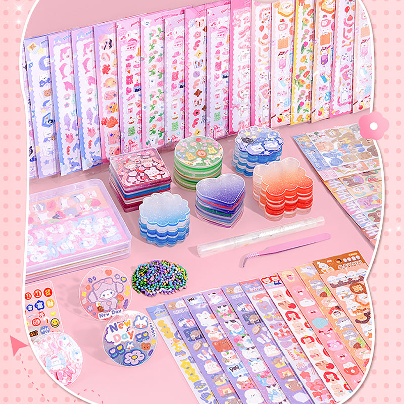 Super Deluxe Gooka Gift Box Package Set Storage Stickers Hair Accessor ...