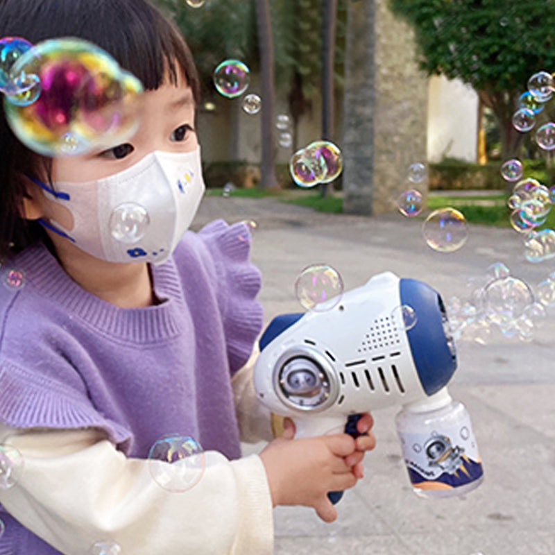 Automatic Space Bubble Machine Children's Toddlers Kids Gun One-button ...