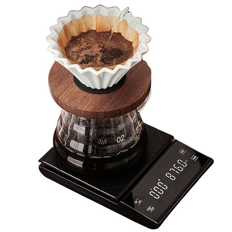 Coffee Timer Electronic Weighing Scale Hand-brewed Beans Battery USB C ...