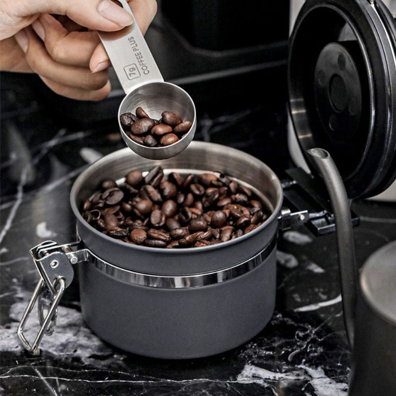 Coffee Bean Storage Tank Powder Sealed Tank Can Canister Airtight Sili ...