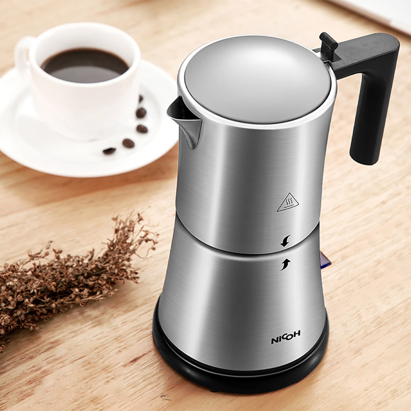 Electric Mocha Pot Concentrated Coffee Automatic Power-off Stainless S ...