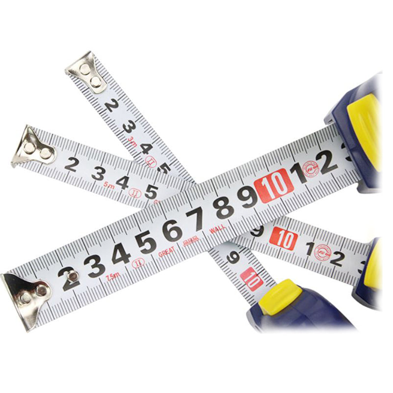 Double Brake Metric Frosted Steel Tape Measure Shockproof Ruler Measur ...