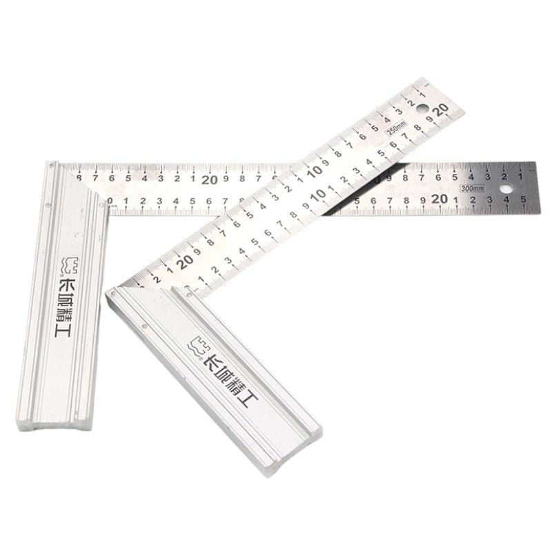 Aluminum Alloy Steel Angle Ruler High Precision Thickened Wide Seat Sq ...