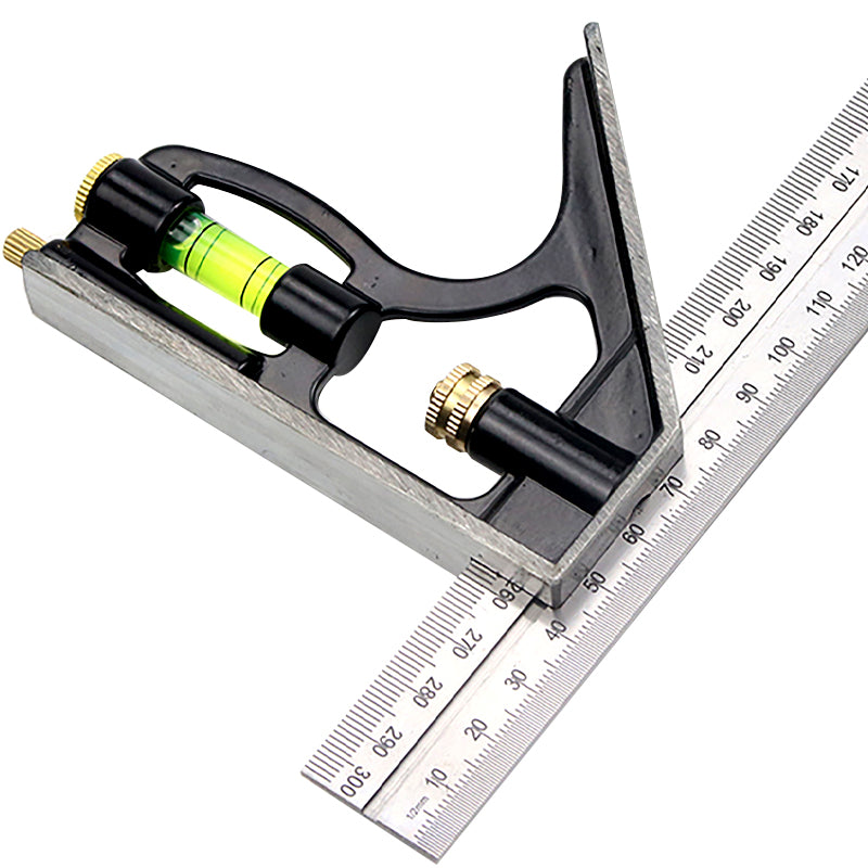 Double-sided Laser Scale Metric Combination Angle Square Ruler Aluminu ...