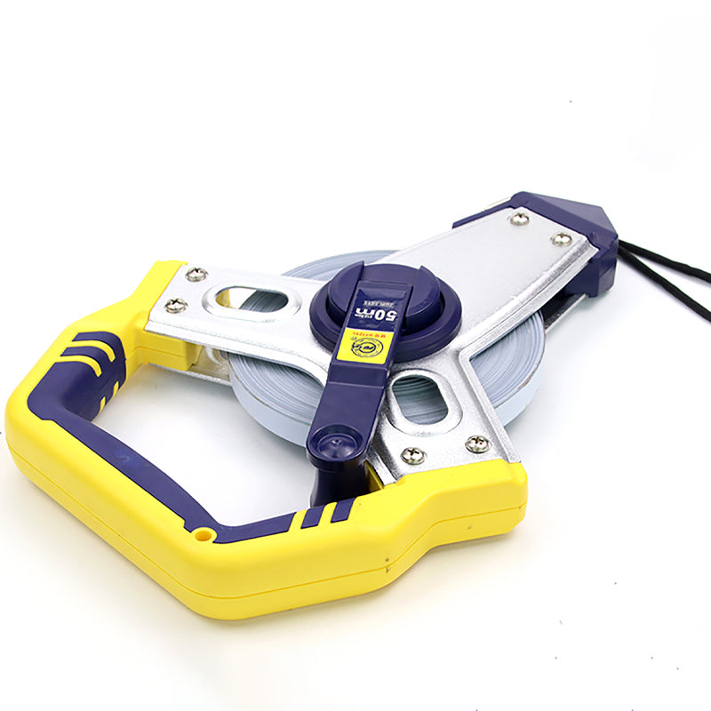Rubber Coated Metal Frame Long Steel Tape Measure Engineering Site Mea ...