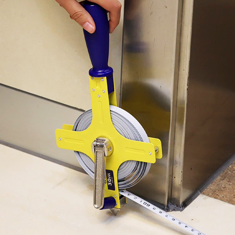 Long Measuring Steel Tape Measure Metric Cross Ruler Engineering Measu ...