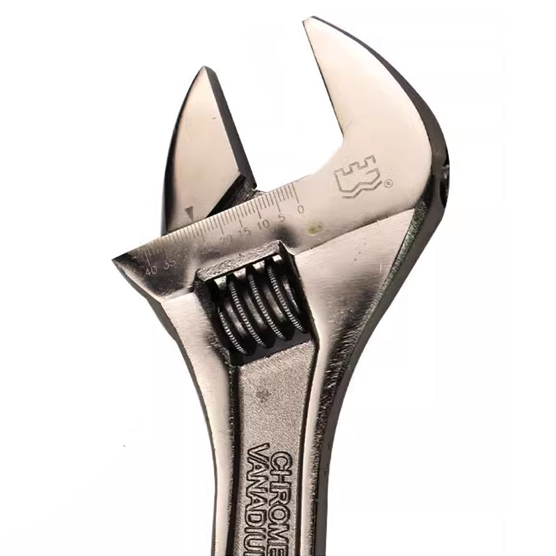 Large Open-end Adjustable Wrench Industrial Grade Chrome Vanadium Stee ...