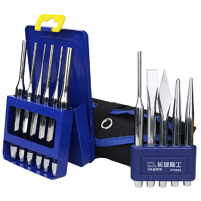 Cylindrical Full Set Fitter Flat Chisel Hollow Punch Tool Great Wall P ...