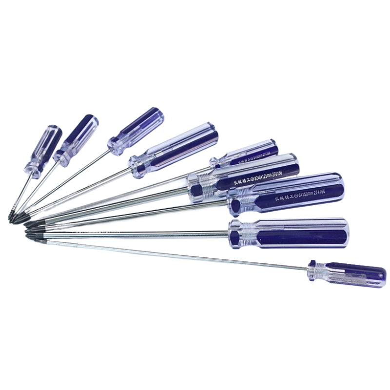 Cross Plum Blossom Screwdriver Hardware Tools Blue Transparent Magneti ...