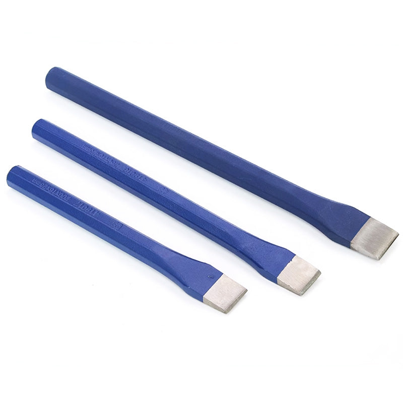 3-pc Set Masonry Alloy Steel Sharp Flat Chisels Cement Concrete Tool ...