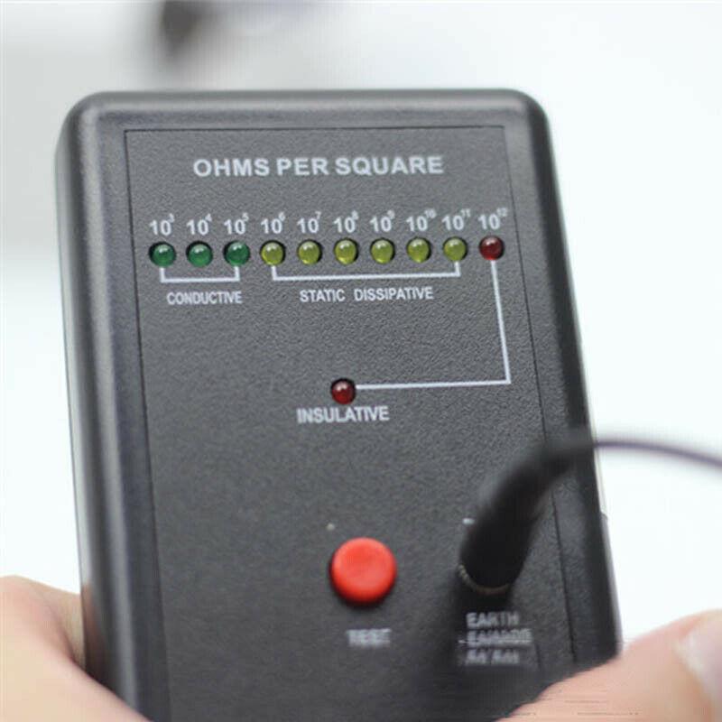Handheld Surface Resistance Tester Electric Resistivity Meter Anti-sta ...